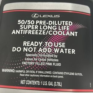 lexus & toyota | Car Audio, Video & GPS | Genuine Lexus 550 Prediluted ...